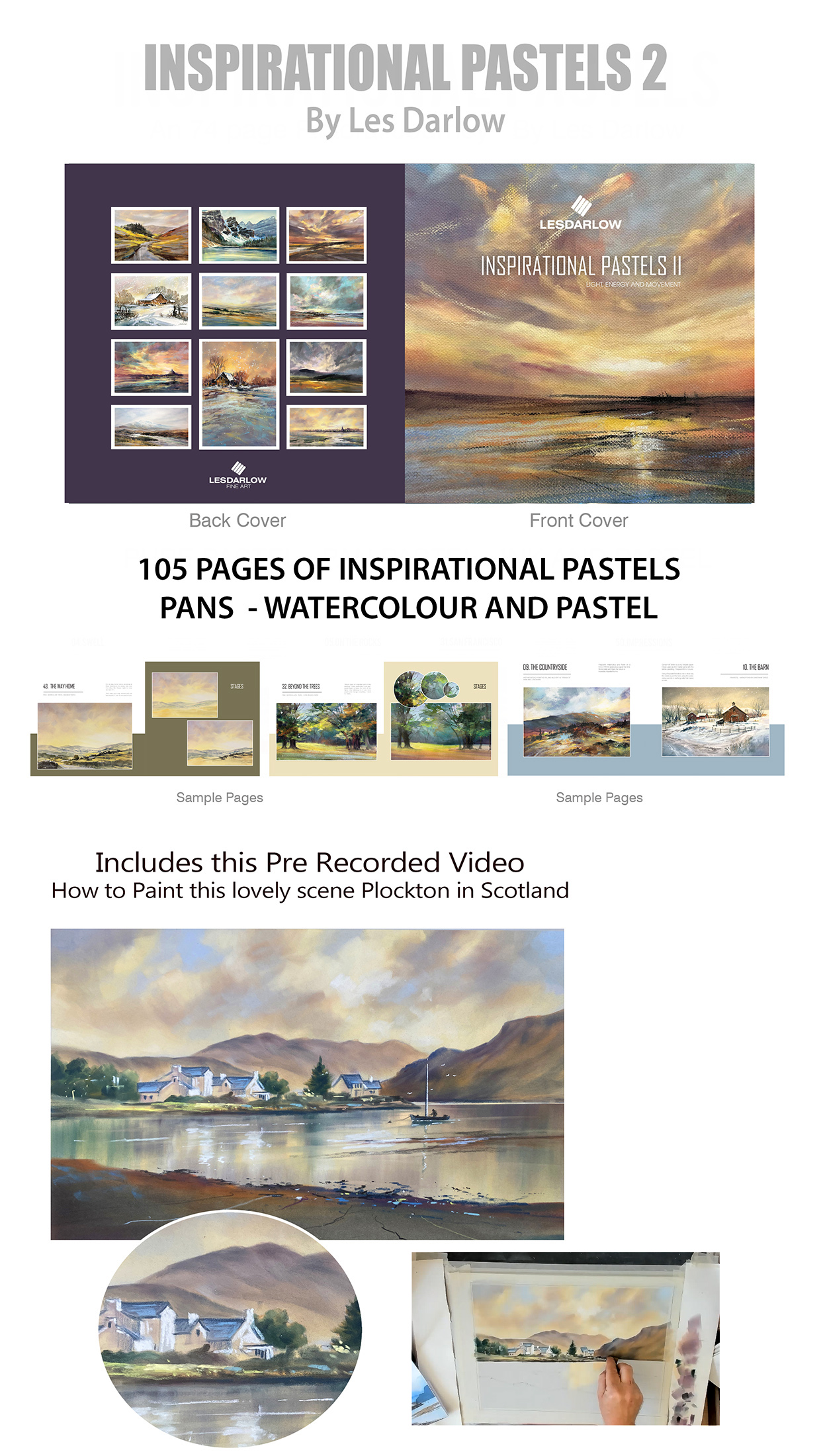 Inspirational Pastels – Book 2 – LES DARLOW FINE ART